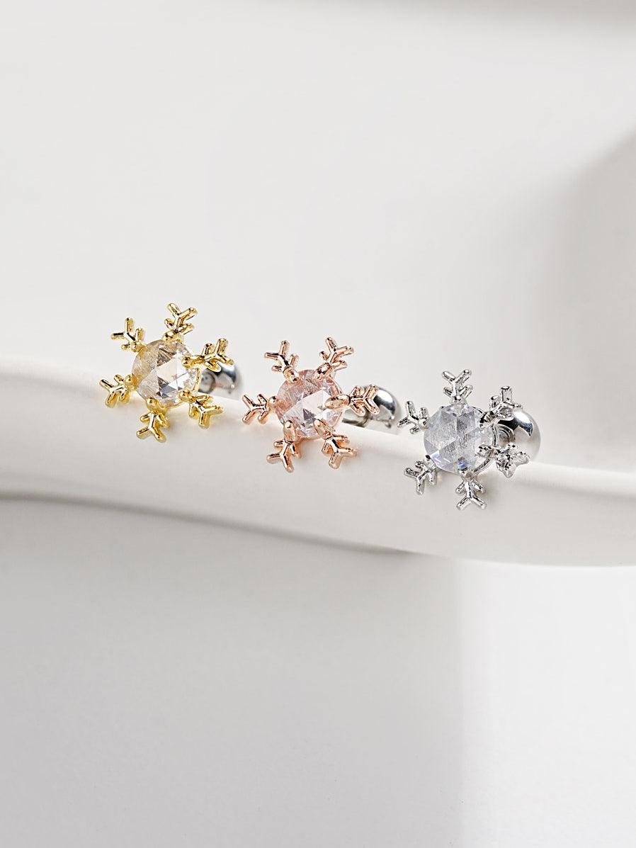 Winter Snow Cartilage Ear Piercing 18G16G – MinimalBijoux