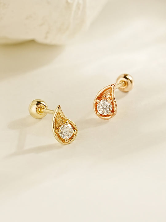 Moissanite Dia Cartilage Earring Jewelry Collection – MinimalBijoux