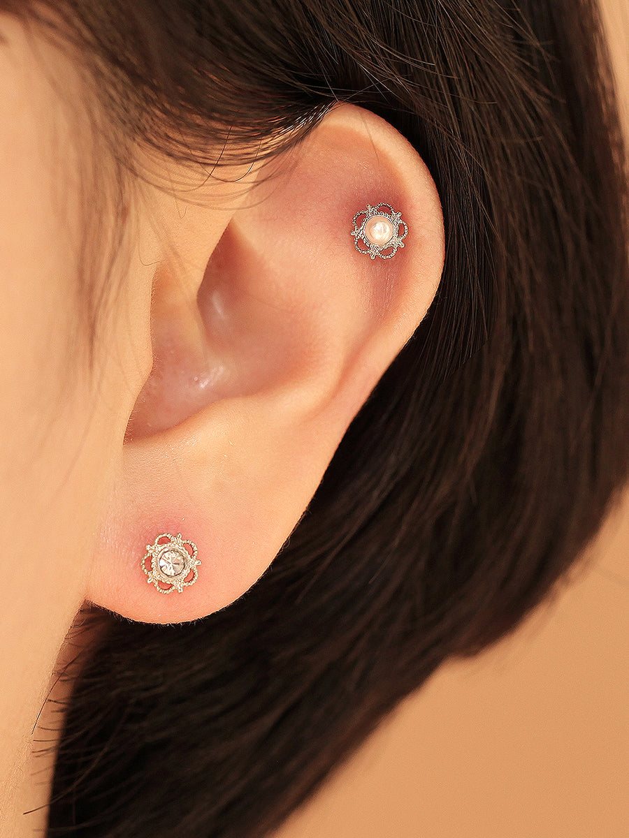 Vintage Flower Piercing – MinimalBijoux