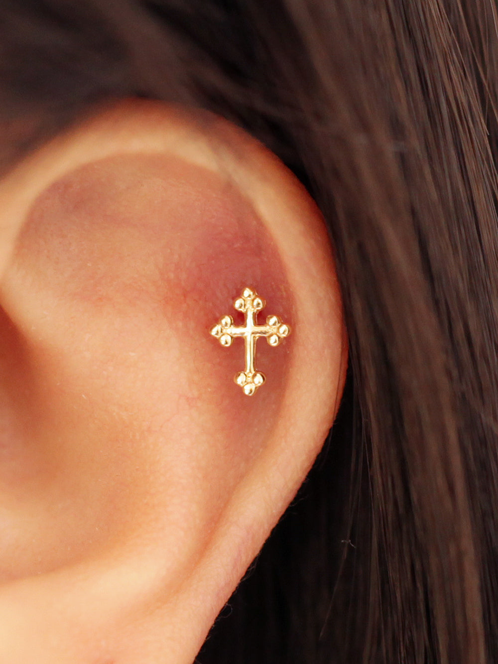 Cross cartilage piercing store