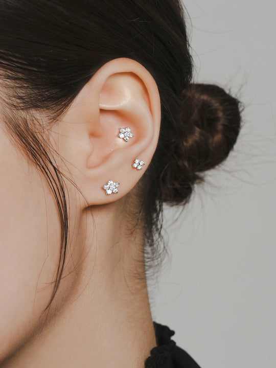 Moissanite Dia Cartilage Earring Jewelry Collection – MinimalBijoux