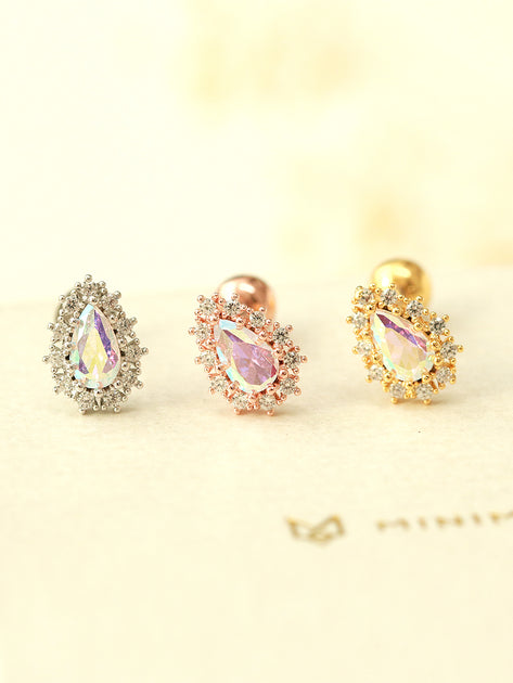 Aurora Tear Drop Piercing – MinimalBijoux