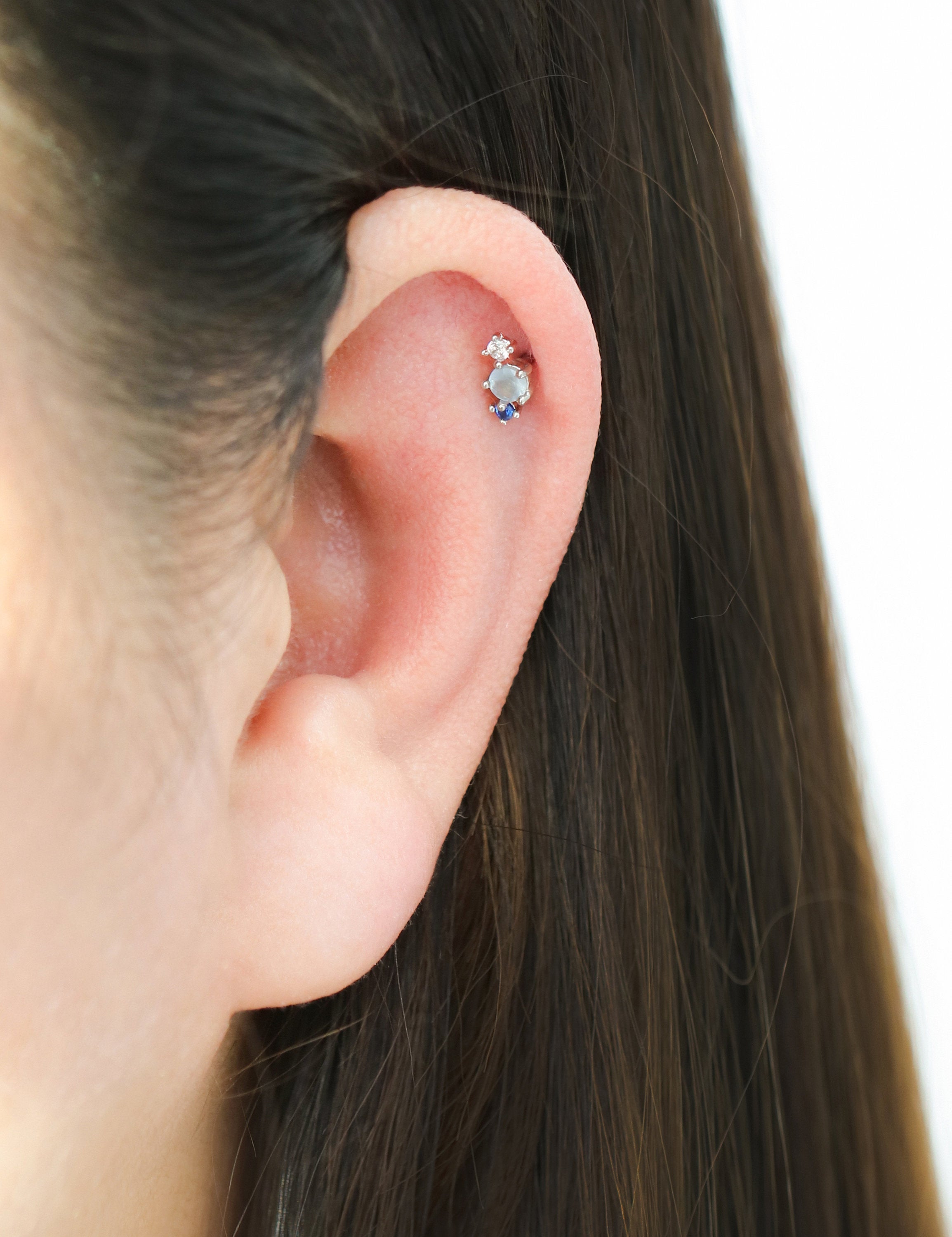 Dainty pink Cartilage earring – MinimalBijoux